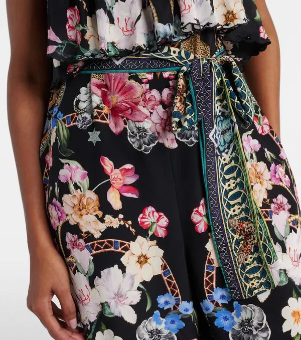 Camilla Midnight In Monserrate" Printed Silk Jumpsuit