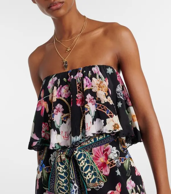 Camilla Midnight In Monserrate" Printed Silk Jumpsuit