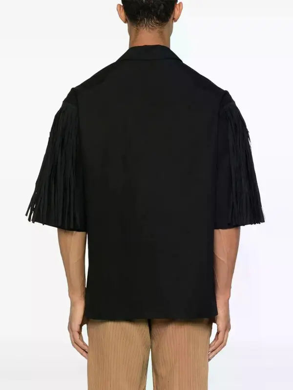 Nanushka Fringed Polo Shirt