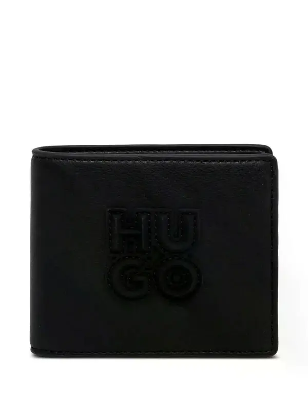 Hugo Embossed-logo Wallet - Black
