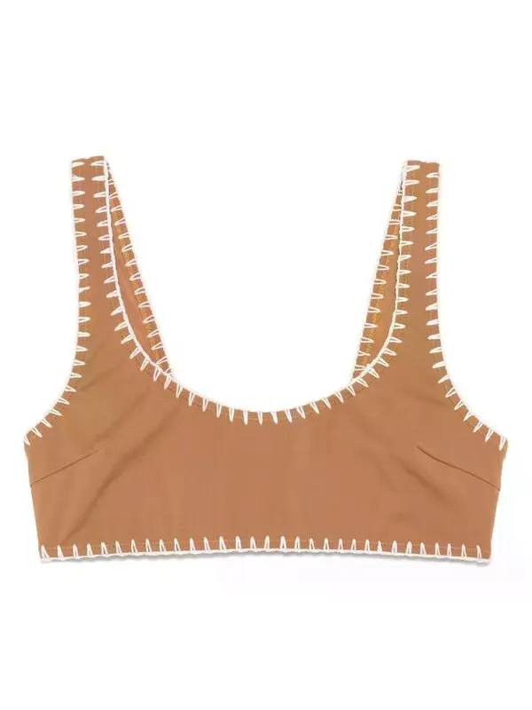 Nanushka Malti Bikini Top - Brown