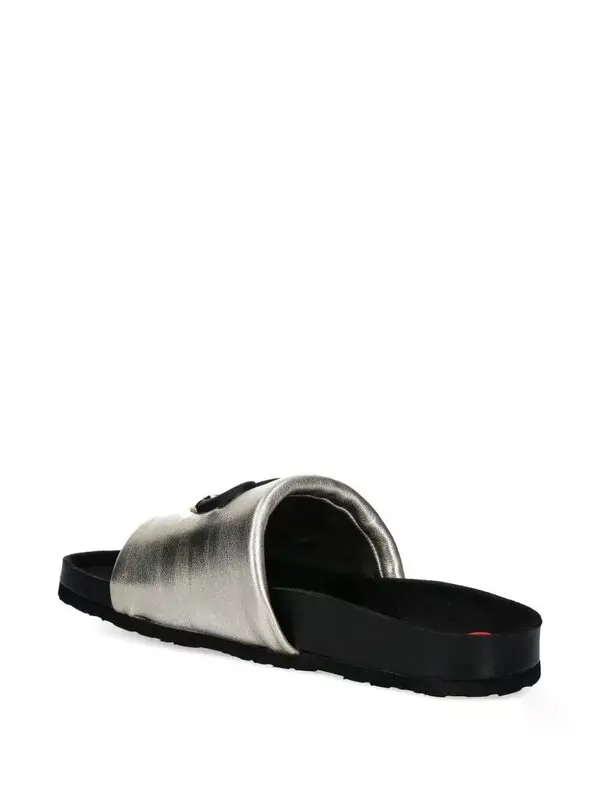Moschino Metallic Slides