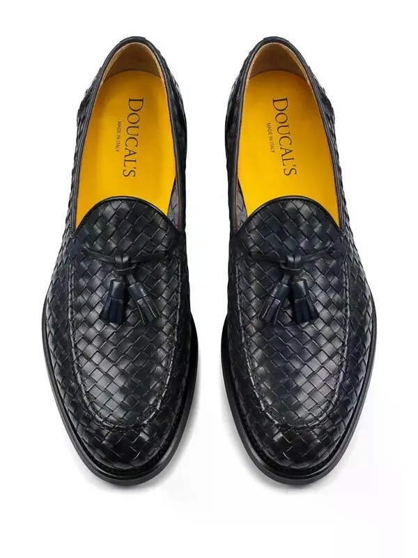 DOUCAL'S Woven Leather Loafers