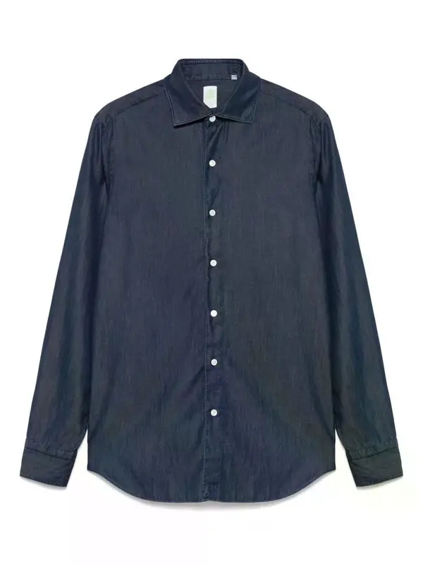 FINAMORE 1925 Chambray Shirt - Blue