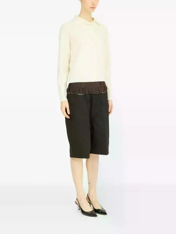 MAISON MARGIELA Wool Polo Top - Neutrals