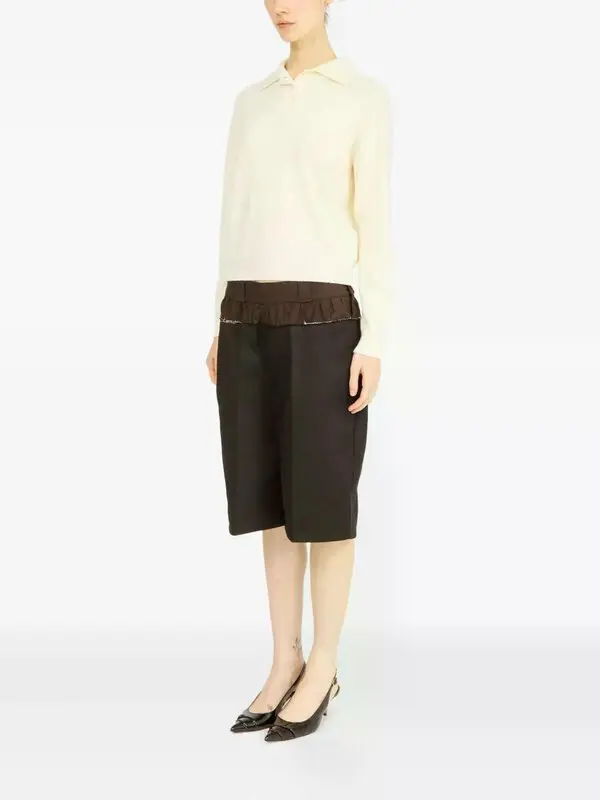 MAISON MARGIELA Wool Polo Top - Neutrals