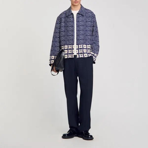 Sandro Floral Print Jacket