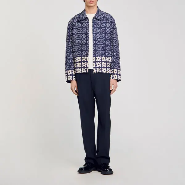 Sandro Floral Print Jacket