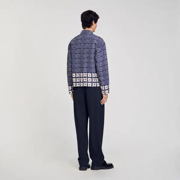 Sandro Floral Print Jacket