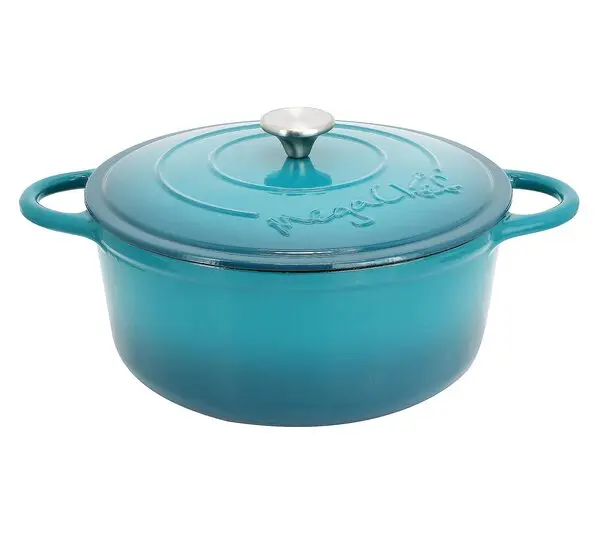 MEGACHEF 6.35 Qt. Cast Iron Dutch Oven W/ Self Basting Lid - One-color