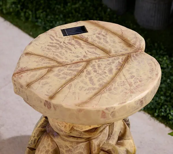 JENNINGS Solar Garden Character Wood Effect Accent Table