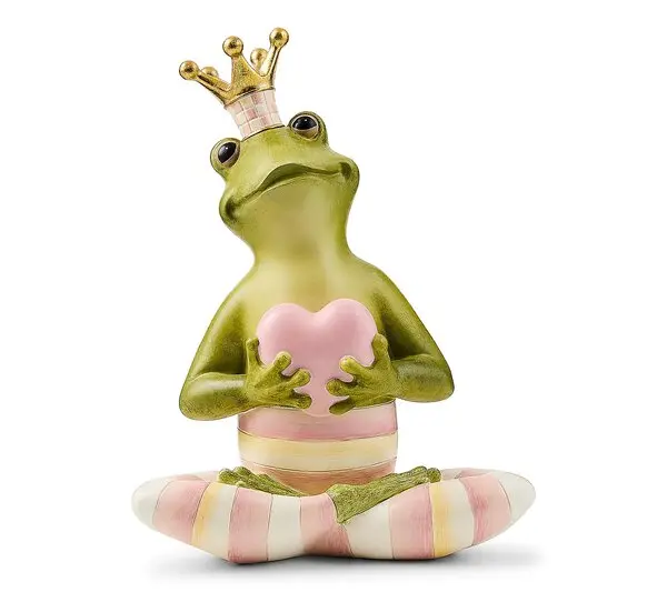 MACKENZIE-CHILDS Exclusive Rosy Check Fergal The Frog Decor - One-color