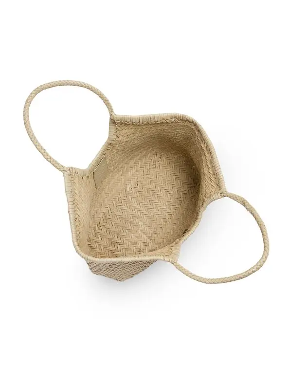 Dragon Diffusion Nantucket Leather Basket Bag - Pearl