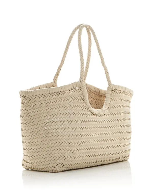 Dragon Diffusion Nantucket Leather Basket Bag - Pearl