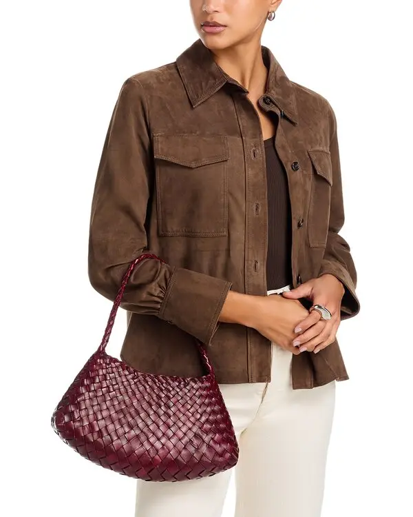 Dragon Diffusion Rosanna Leather Shoulder Bag - Bordeaux