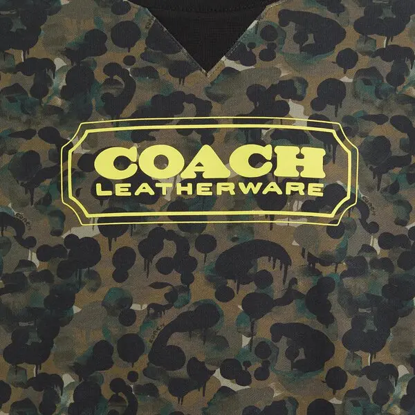 COACH® Restored Camo Print Crewneck