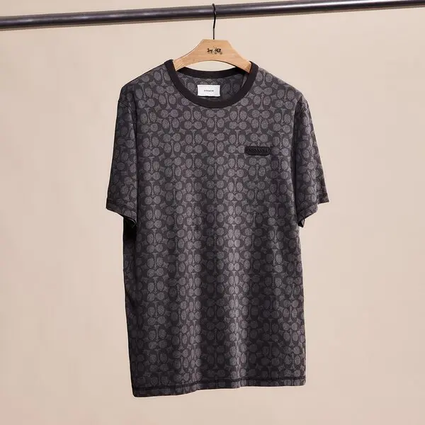 COACH® Restored Essential T-shirt - Charcoal Signature