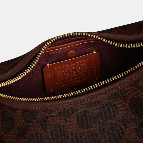 COACH Juliet Shoulder Bag 25 In Signature Canvas - B4/maple Maple