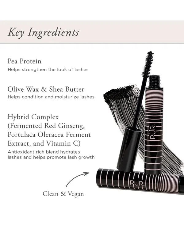 PUR Bio Charged Plant-powered Volumizing Mascara