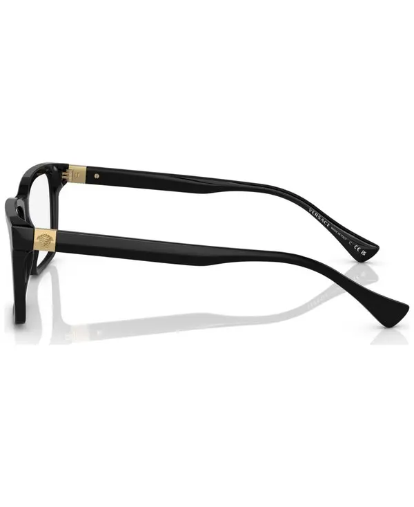 Versace Rectangle Eyeglasses - Black