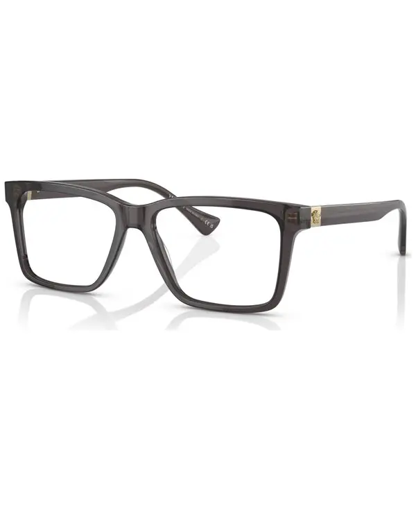 Versace Rectangle Eyeglasses - Transparent Gray