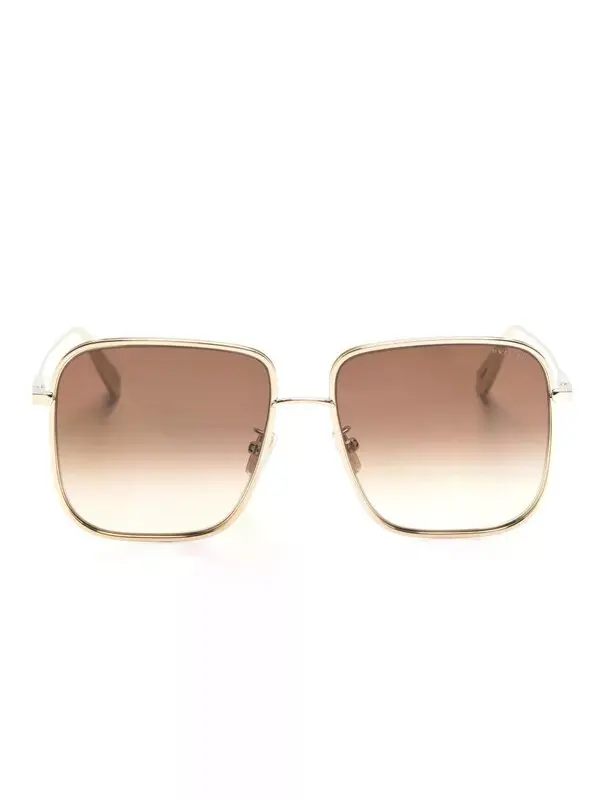 BVLGARI Square-frame Sunglasses - Gold