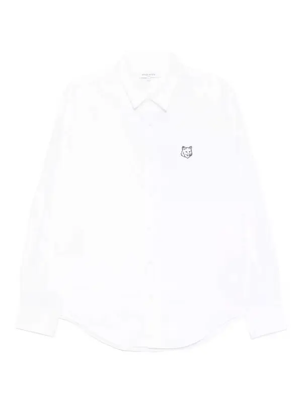 Maison Kitsuné Contour Fox Head Skate Shirt - White