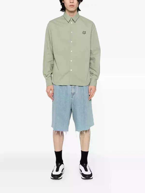 Maison Kitsuné Tonal Fox Head Patch Shirt