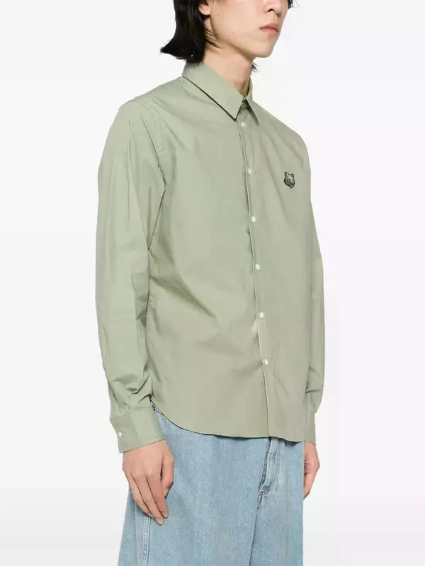 Maison Kitsuné Tonal Fox Head Patch Shirt