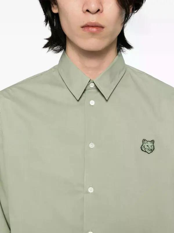 Maison Kitsuné Tonal Fox Head Patch Shirt