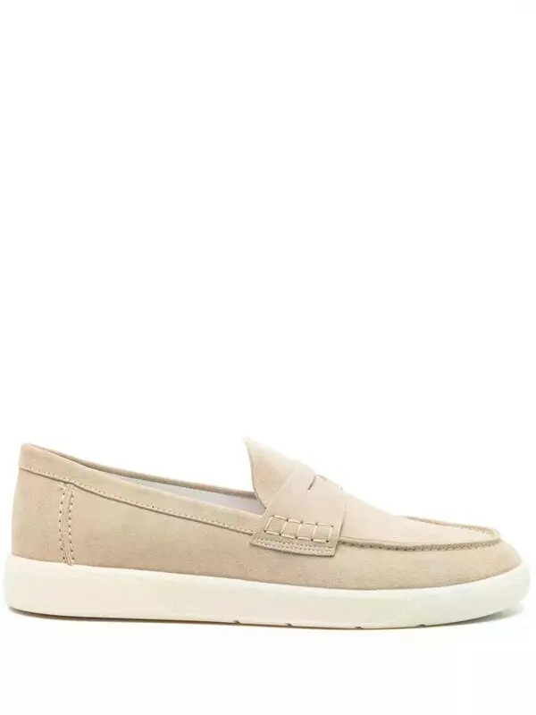 Hogan Suede Loafers - Neutrals