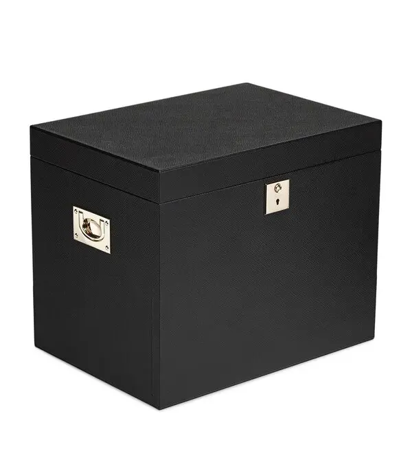 Smythson Panama Leather Jewellery Box