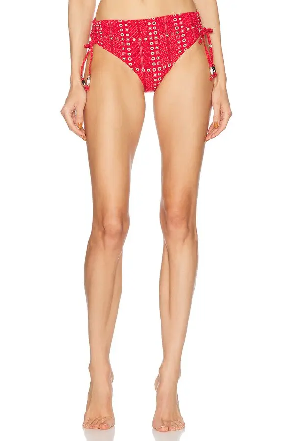 Isabel Marant Prudi Bikini Bottom - Red
