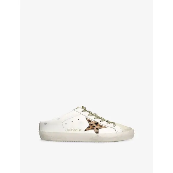 GOLDEN GOOSE Super-star Sabots Pony-hair And Leather Trainers