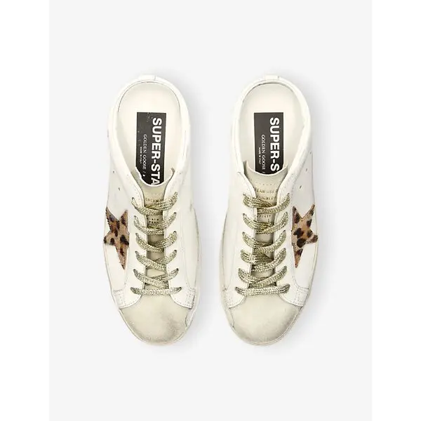 GOLDEN GOOSE Super-star Sabots Pony-hair And Leather Trainers