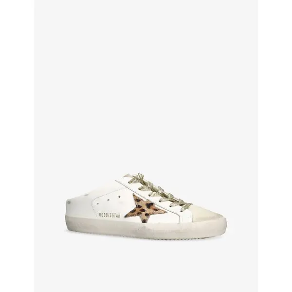GOLDEN GOOSE Super-star Sabots Pony-hair And Leather Trainers
