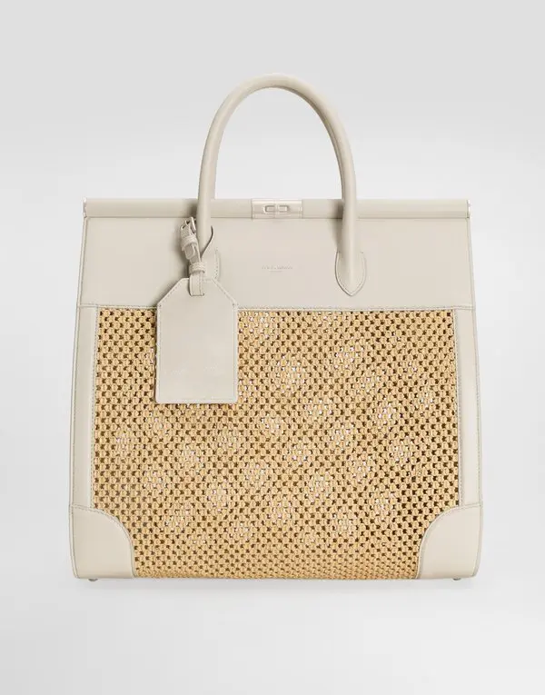 Dolce & Gabbana Raffia Tote - Cream