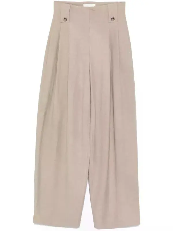 Nanushka Pleated Wide-leg Trousers