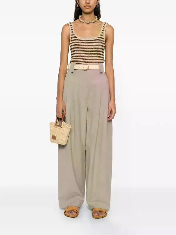 Nanushka Pleated Wide-leg Trousers