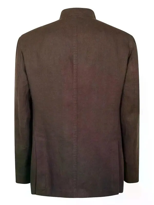 Boglioli Stand Collar Blazer - Brown