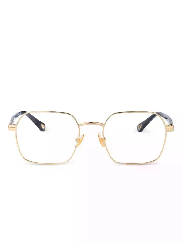 Chloé Octagon Frame Glasses - Gold