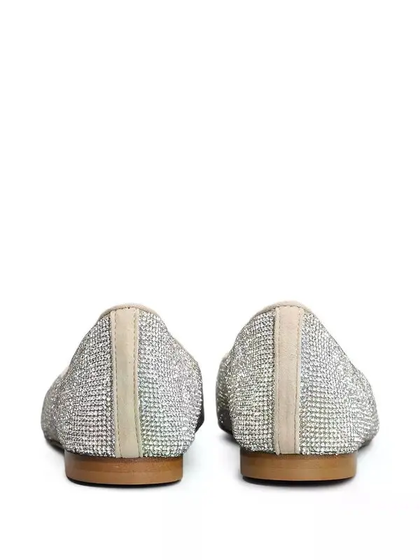 ANNA F. Crystal-embellished Ballerina Shoes