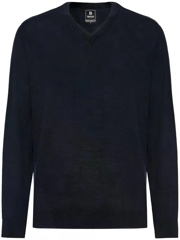 Boggi Milano Merino-wool V-neck Sweater