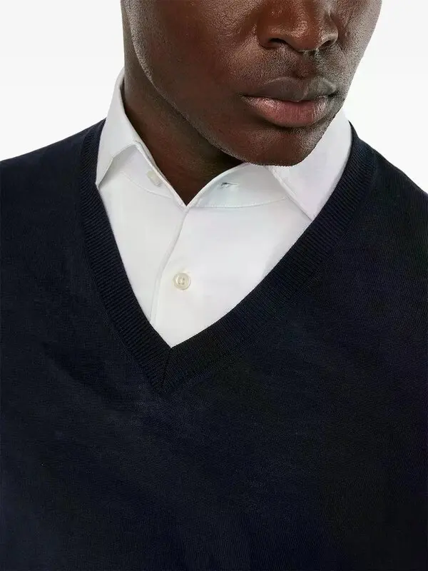 Boggi Milano Merino-wool V-neck Sweater