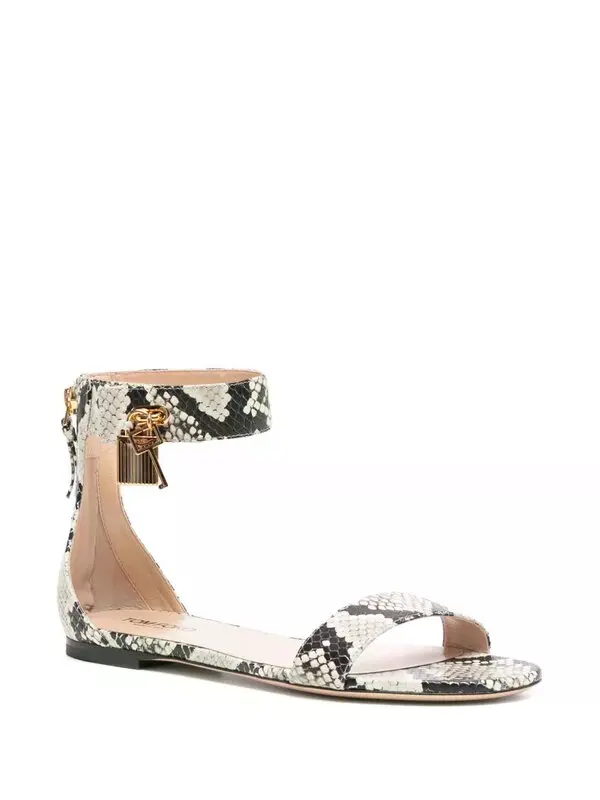 TOM FORD Snakeskin-effect Sandals