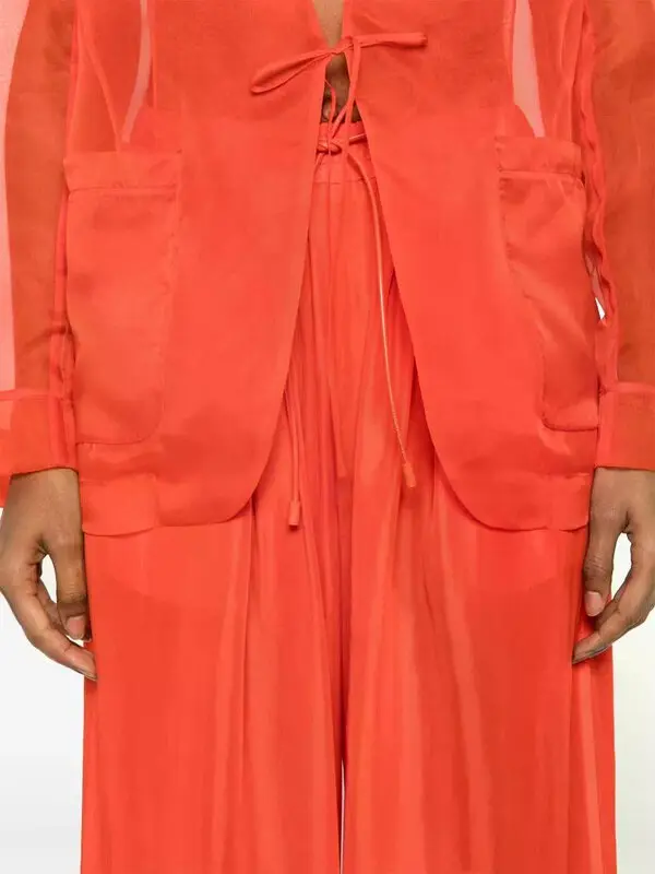 FORTE_FORTE Silk Trousers - Orange