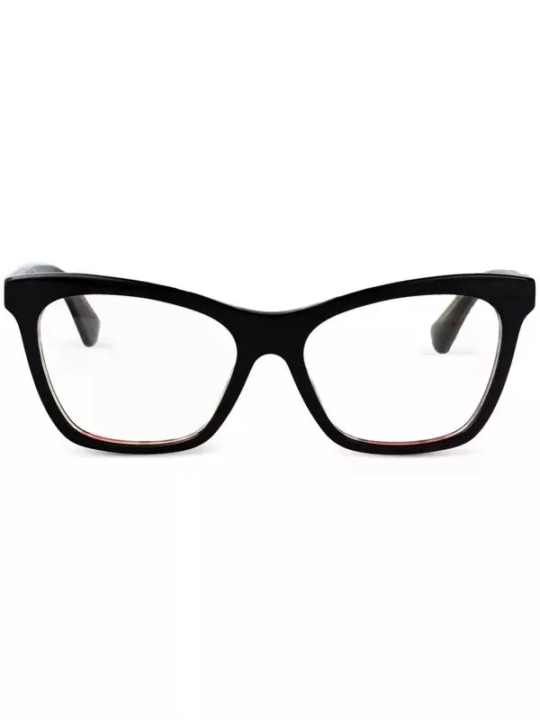 Burberry Vintage Check Eyeglasses - Black