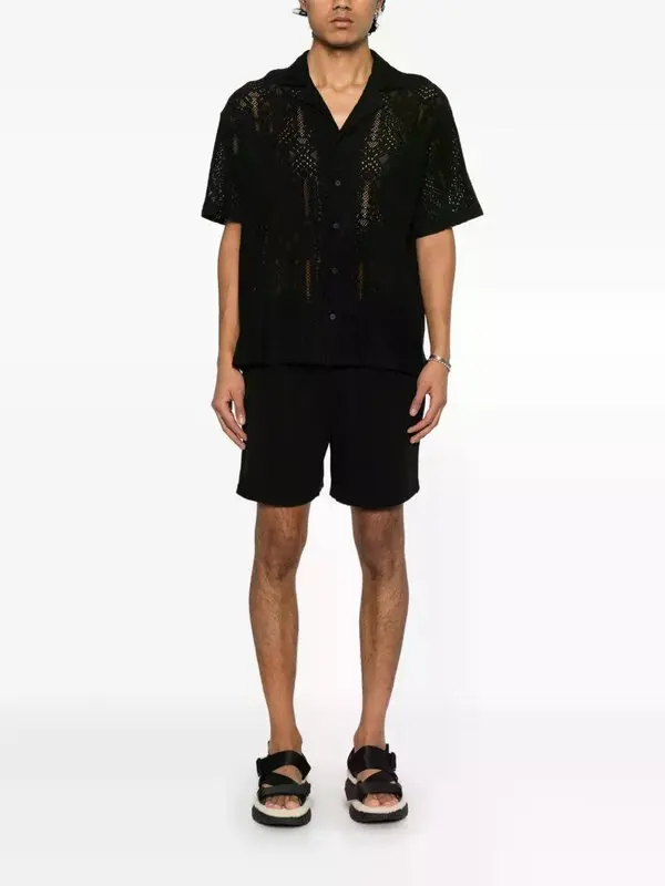 REPRESENT Knitted-detail Shorts - Black