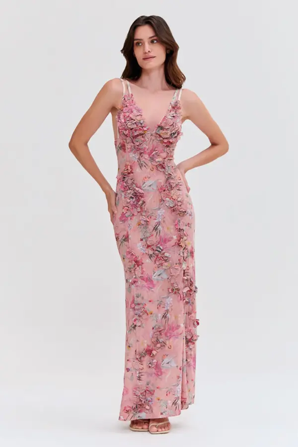 PatBO Lily Flower Gown