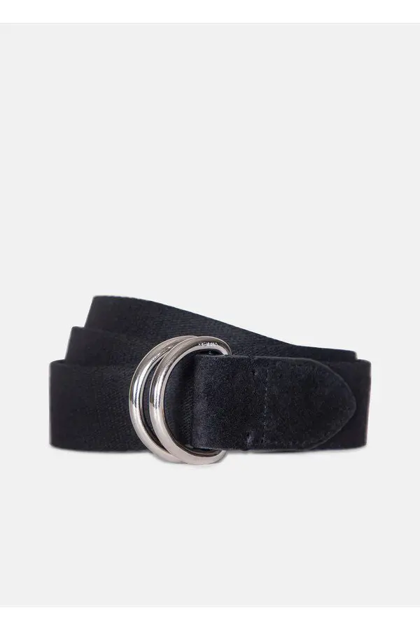 Vince 30mm Webbing D-ring Belt - Black